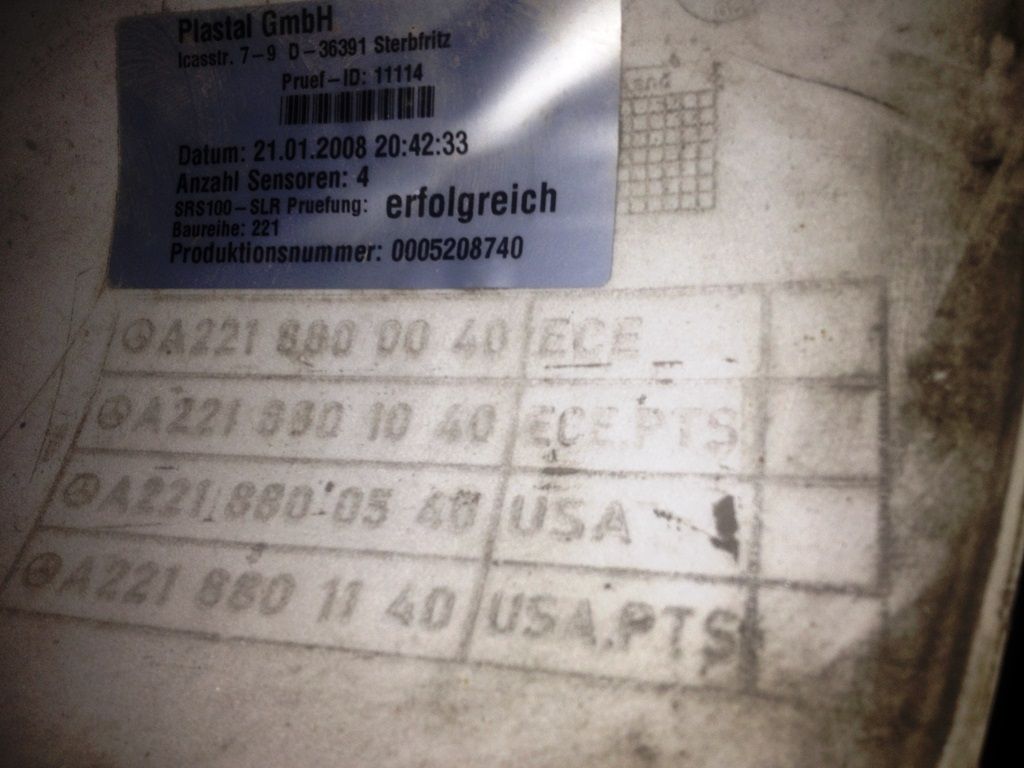 Mercedes W221 S-Class Бампер передний A2218800040 A2218801040 ...