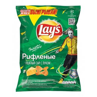 Новинки - Лейс 90 гр. Нежный СЫР и ЛУК, в упаковке 90 гр.
