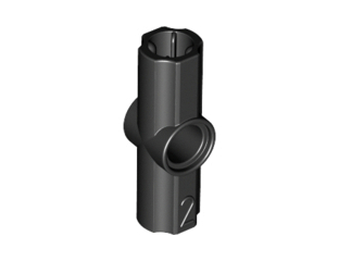 Technic, Axle and Pin Connector Angled #2 - 180 degrees, Black (32034 ...