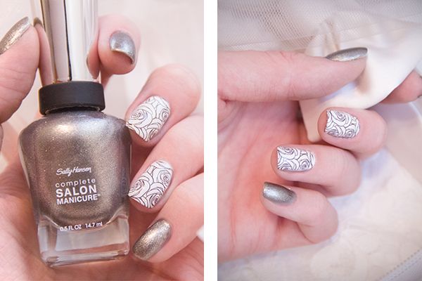 B116 Черное кружево Слайдер-дизайн Malgrat Nails