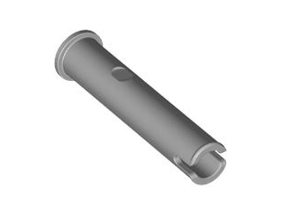 Technic, Pin 3L without Friction Ridges with Stop, Light Bluish Gray ...