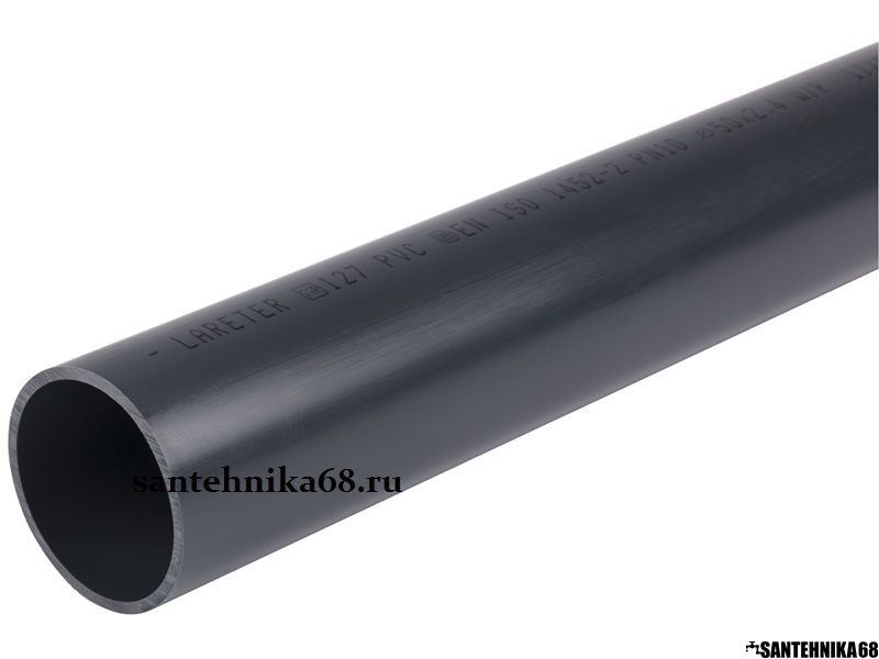 Труба напорная LARETER PVC-U PN16 из НПВХ для соединения на клей Тамбов ...