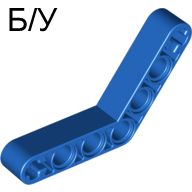 Technic, Liftarm, Modified Bent Thick 1 x 7 4 - 4, Blue (32348 ...