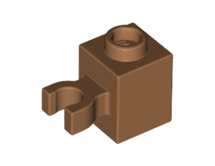 Brick, Modified 1 x 1 with Open O Clip Vertical Grip - Hollow Stud ...