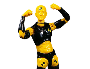 Желтый манекен для краш-тестов - Коллекционная фигурка 1/12 SCALE ...