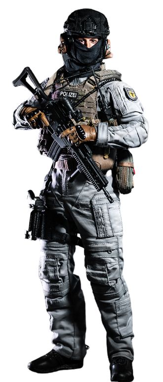 Немецкий антитеррористический полицейский спецназ КОЛЛЕКЦИОННАЯ ФИГУРКА 1 6 Bfe German Anti