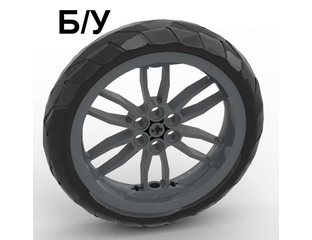 Wheel 75mm D. x 17mm Motorcycle with Black Tire 94.2mm D. x 22mm ...