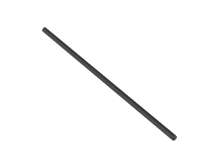 Hose, Rigid 3mm D. 18L / 14.4cm, Black (75c18 / 4291611 / 6355574)