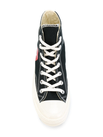 Кеды Converse Play Comme Des Garçons черные высокие купить