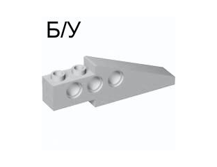 Technic Slope 6 x 1 x 1 2/3, Light Gray (2744) - Б/У