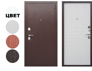 Двери стандартных размеров - Гарда 8мм (Белый ясень)