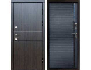 Термо дверь Сибирь Вертикаль венге-Porte Black