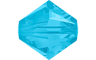 Биконусы Сваровски 5328 (стекло) 4 мм Light Turquoise (263) | Купить ...