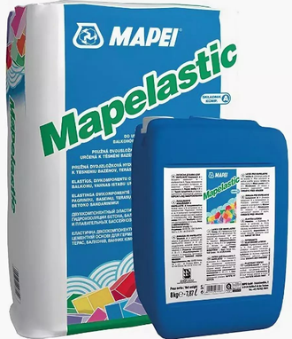 Гидроизоляционные смеси - Гидроизоляция Mapei Mapelastic A+B 32кг
