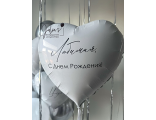 Фольгированные шары и цифры - Фольгированные Звёды и сердца (76см/91см)