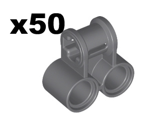 Technic, Axle and Pin Connector Perpendicular Double, Dark Bluish Gray ...