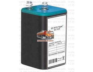 Элемент питания 4R25 6В для дорожной автономной аварийной лампы