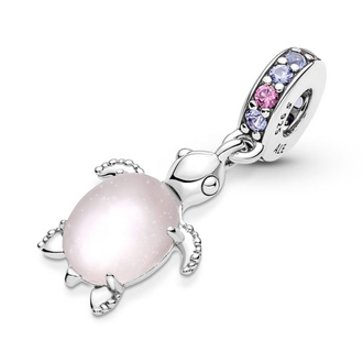 Подвески Пандора - Подвеска шарм пандора розовая морская черепаха 798939C02