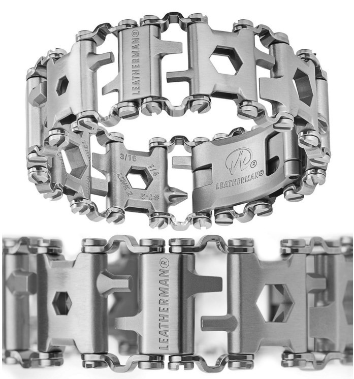 Тактический стальной БРАСЛЕТ - МУЛЬТИТУЛ LEATHERMAN TREAD (multi-tool ...