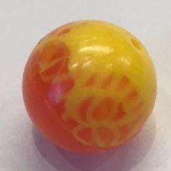 Ball, Bionicle Zamor Sphere with Marbled Yellow Pattern, Trans-Orange ...