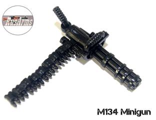 Лего M134 Minigun Миниган от РусАрмс | Minigun Lego minifigure