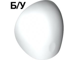 Large Figure Armor, Round, Smooth, White (21560 / 6124172 / 6390377) - Б/У