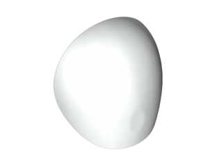 Large Figure Armor, Round, Smooth, White (21560 / 6124172)
