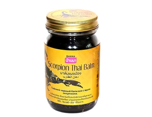Тайский чёрный бальзам с ядом скорпиона Scorpion Thai Balm Banna (200 ...