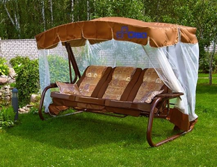 Качели садовые "Палермо Премиум" (мебельная ткань) купить в интернет ...