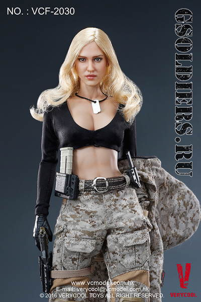 Коллекционная фигурка 1 6 Digital Camouflage Women Soldier Max Vcf
