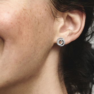 Серьги Пандора - Серьги-гвоздики Семья Навсегда Артикул: 291076C01