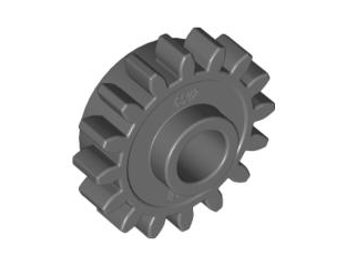 Technic, Gear 16 Tooth with Clutch, Smooth, Dark Bluish Gray (6542b ...