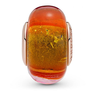 Муранское стекло - Подвеска Pandora Rose Сверкающий закат из муранского ...