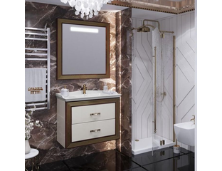 Мебель для ванной Opadiris Карат 80 бежевый, золото - Opadiris-rus.ru