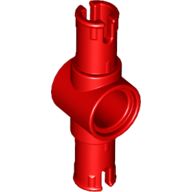 Technic, Pin 3L with Friction Ridges and Center Pin Hole, Red (87082 ...