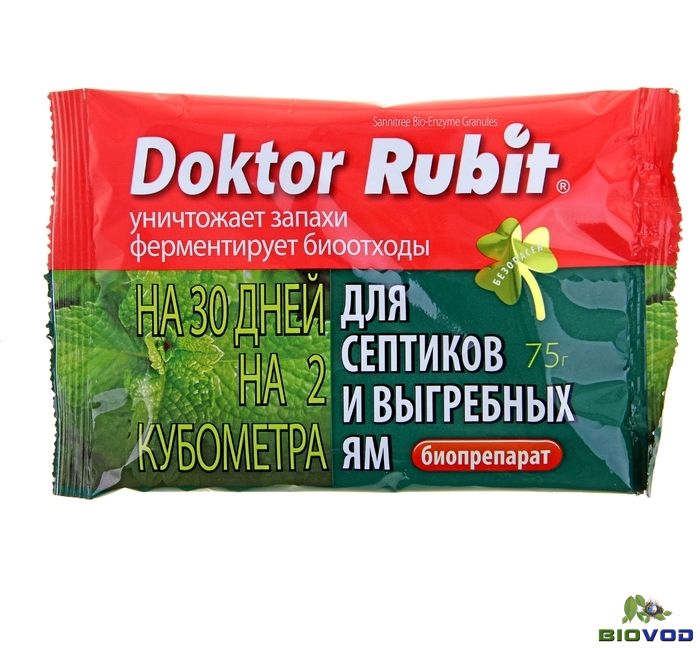 Средство для выгребных ям и септиков Доктор Rubit 75 г купить за 200 руб