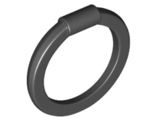 Minifigure, Weapon Hoop Blade / Chakram, Black (35485 / 6391688)