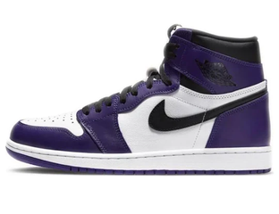кроссовки Air Jordan 1 Retro High OG Court Purple 2.0 фиолетовые