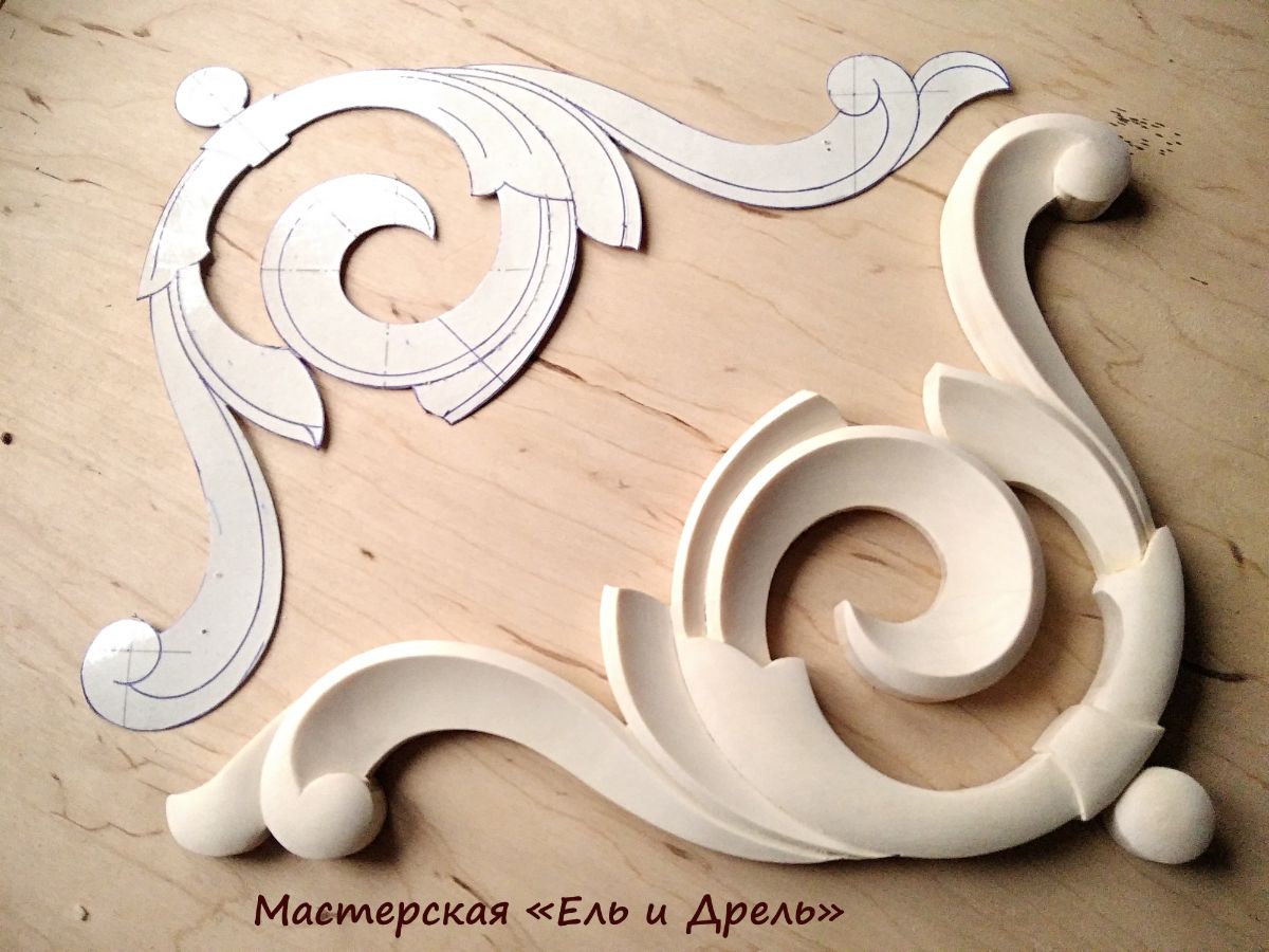 Мебельные резные уголки