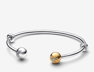 Браслеты Пандора - Пандора браслет бэнгл открытый солнце и луна 562426c01