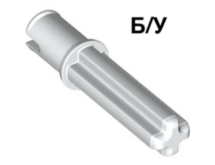Technic, Axle 2L with Pin without Friction Ridges, White (65249 / ...
