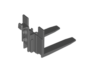 Vehicle, Forklift Wide Forks Reinforced with Rubber Belt Holder, Dark ...