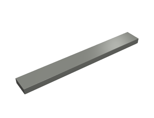 Tile 1 x 8, Dark Bluish Gray (4162 / 4211008 / 5210651)