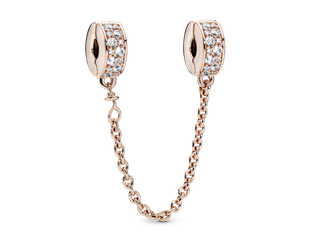 Цепочки безопасности - Соединительная цепочка Пандора rose с цирконами