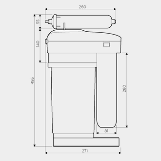 Фильтр для воды OMOIKIRI PURE DROP 2.1.4S купить в Москве, цена в ...