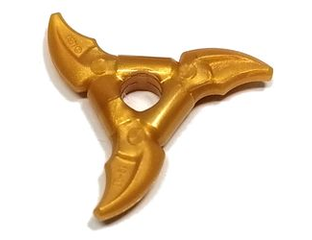 Minifigure, Weapon Throwing Star Shuriken with Smooth Grips and Curved ...