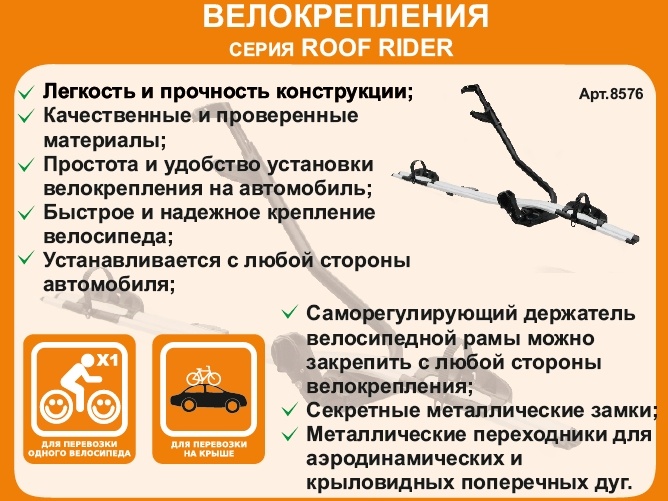 На крыше автомобиля - Atlant Roof Rider (Россия)