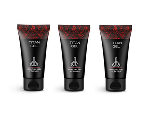 Intimate lubricant gel for men Titan gel (3 pieces) buy online with ...
