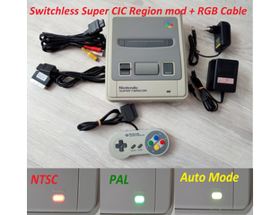 SuperCIC Регион Мод Super Nintendo SNES NTSC/PAL