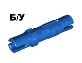 Technic, Pin 3L with Friction Ridges, Blue (6558 / 4514553 / 6299413) - Б/У